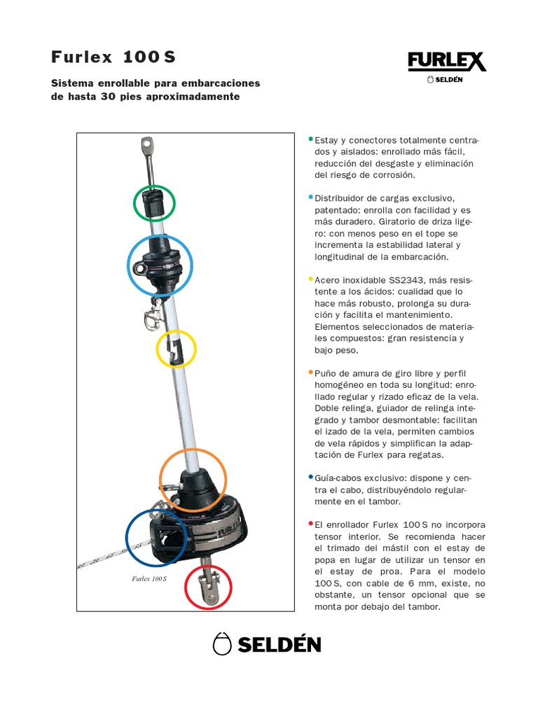 Furlex 100S | PDF | Aparejo | Veleros