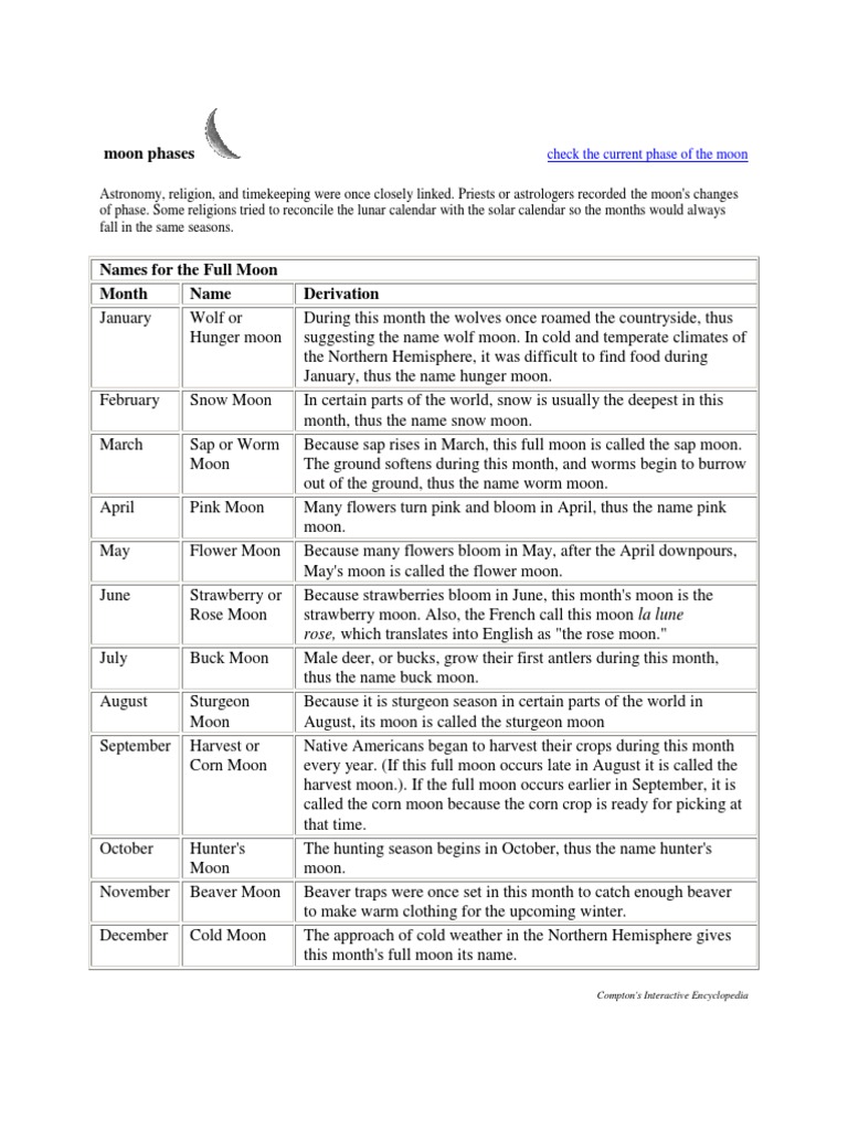 Moon Phases | Download Free PDF | Tide | Solar Eclipse