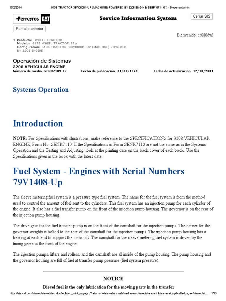 Operation and Components of the Sleeve Metering Fuel Injection System ...