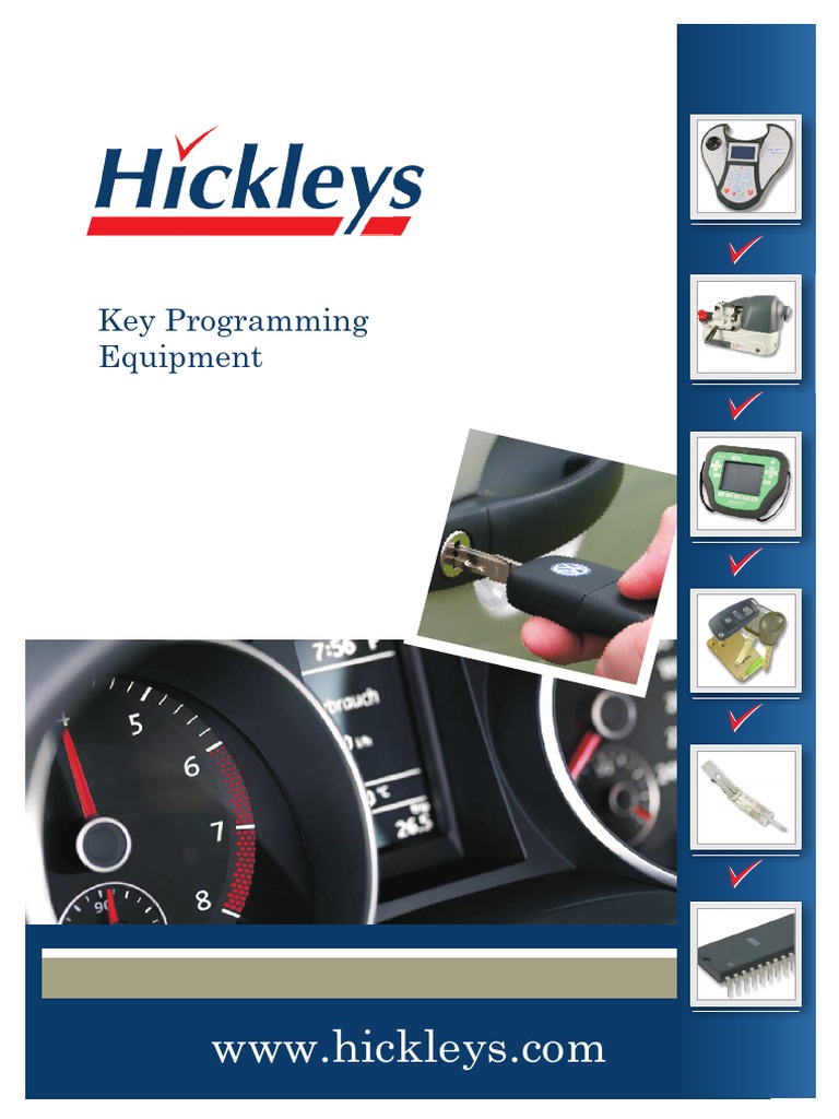 Hickleys Keyprog Brochure | PDF | Battery Charger | Battery (Electricity)