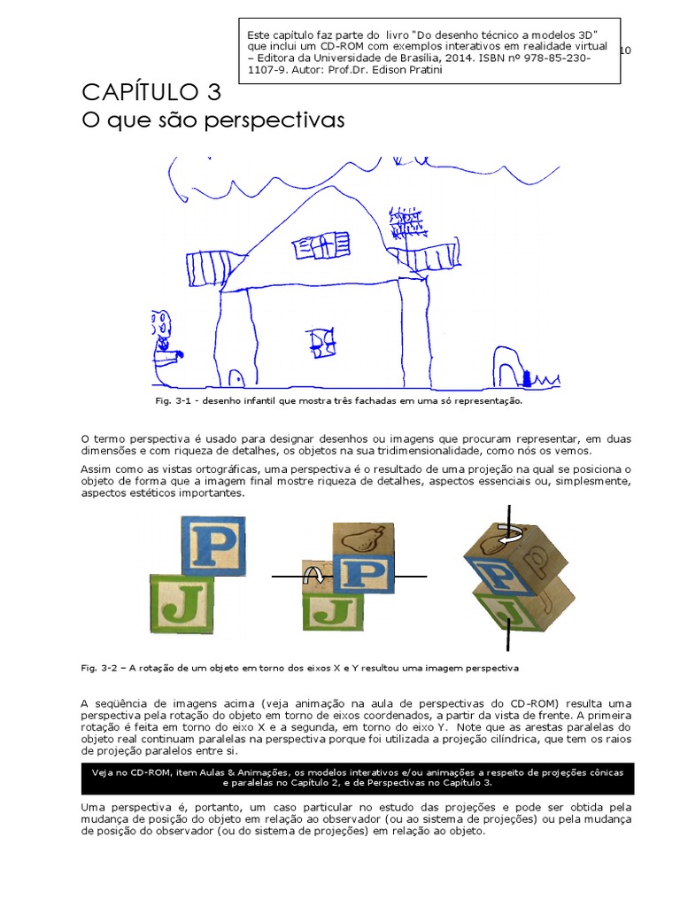 Tipos e Características de Perspectivas | PDF | Perspectiva (gráficos) | Desenho técnico