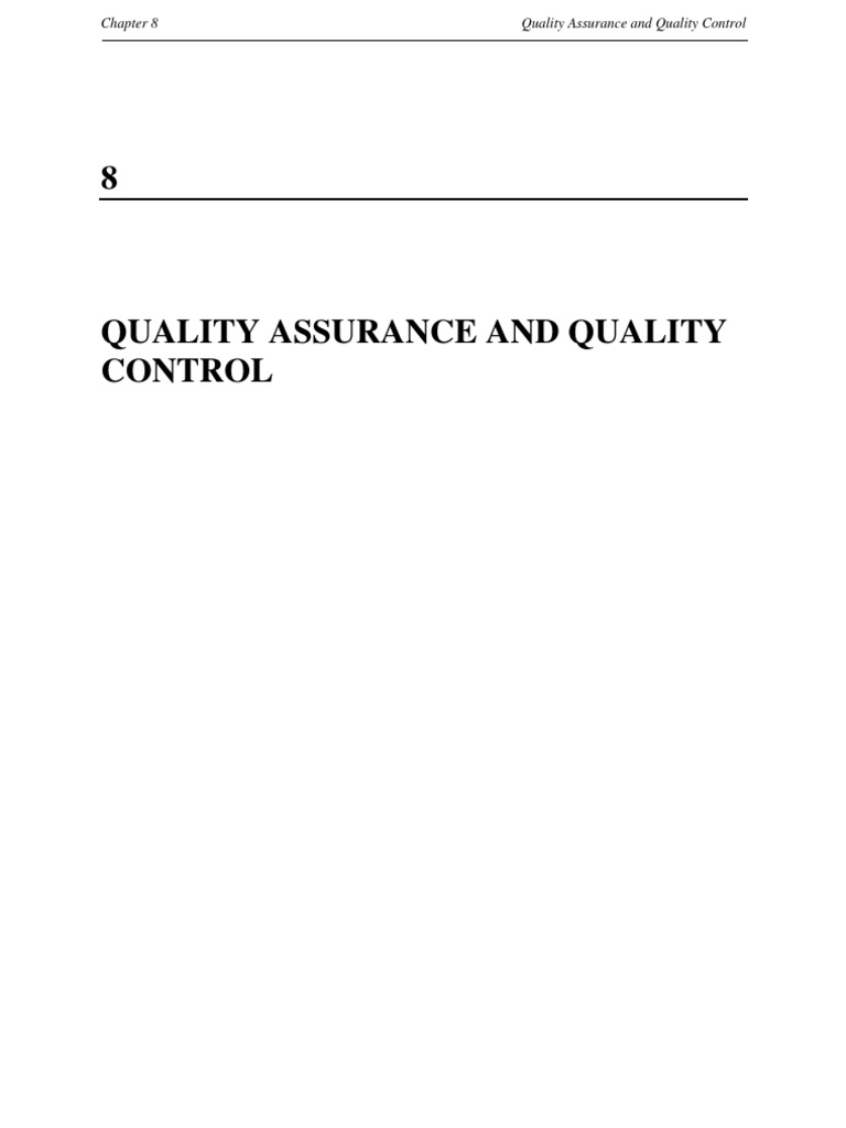 Quality Assurance and Quality Control | PDF | Data Quality | Emission ...