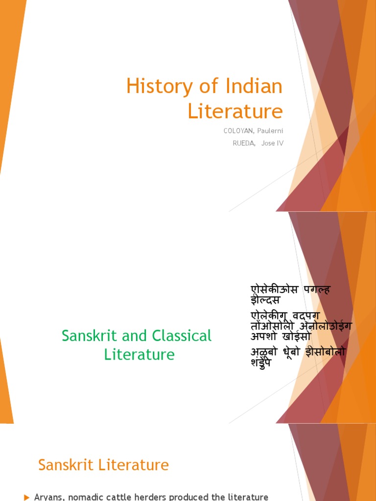 History of Indian Literature | PDF | Religion And Belief