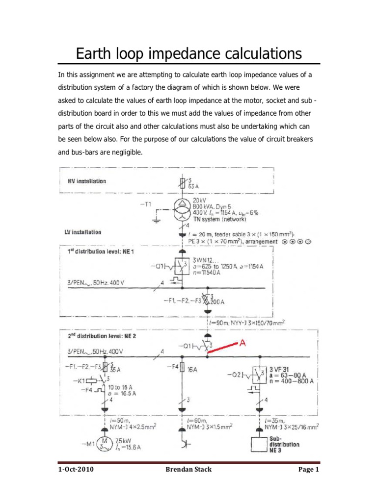 Earth Loop Impedance Calculations | Electrical Impedance | Electrical ...