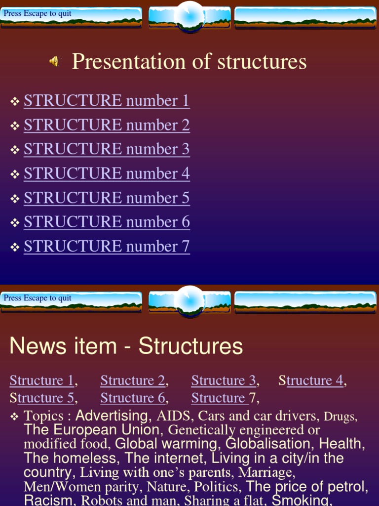 Presentation of Structures | PDF | Business