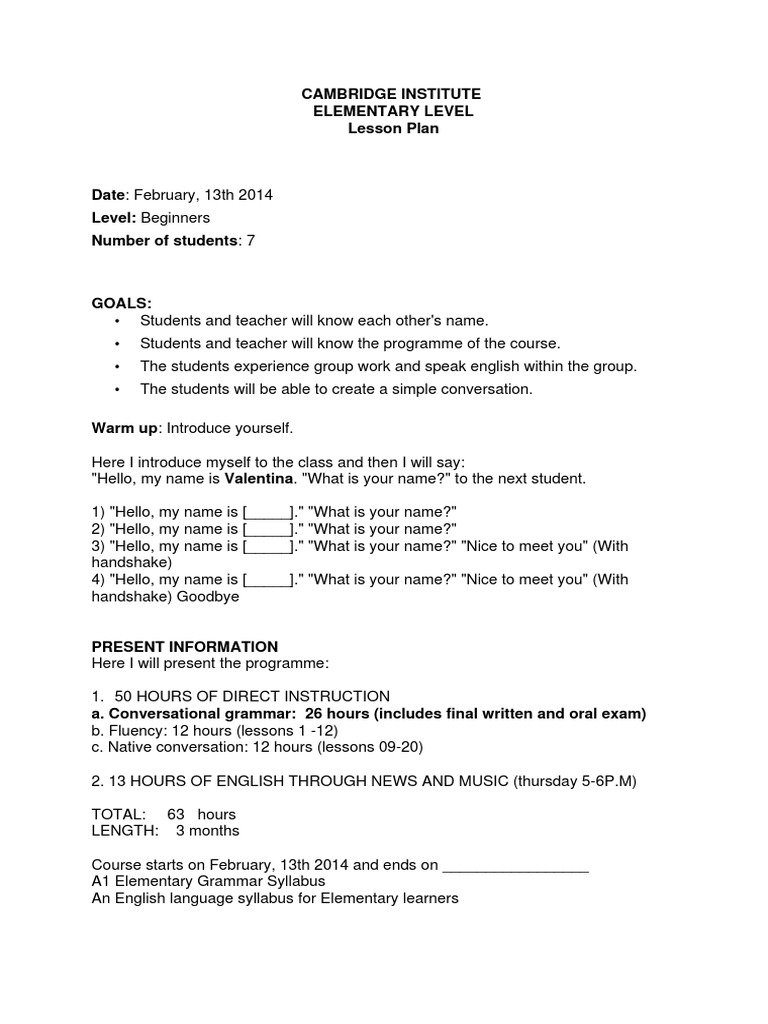 Lesson Plan 1 Day | PDF | Adjective | Lesson Plan