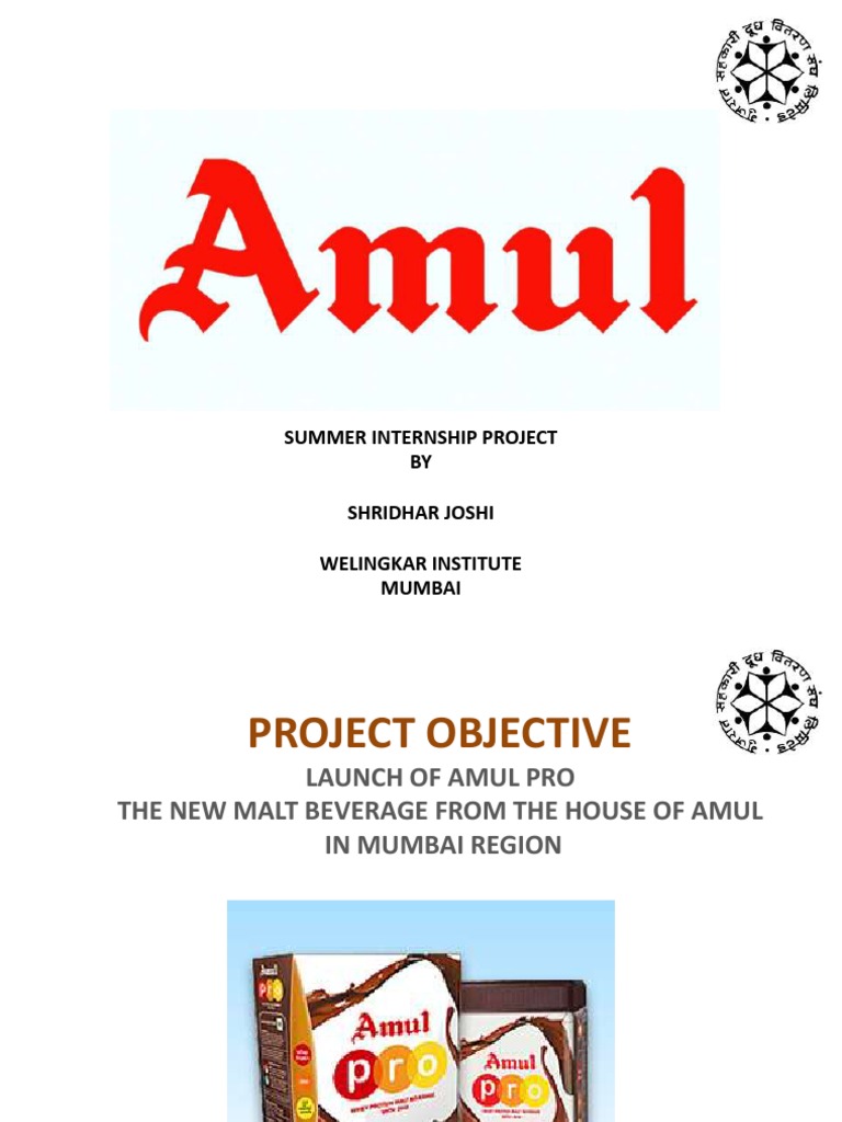 312813102853amul Pro - Shridhar Joshi | PDF | Retail | Sampling ...