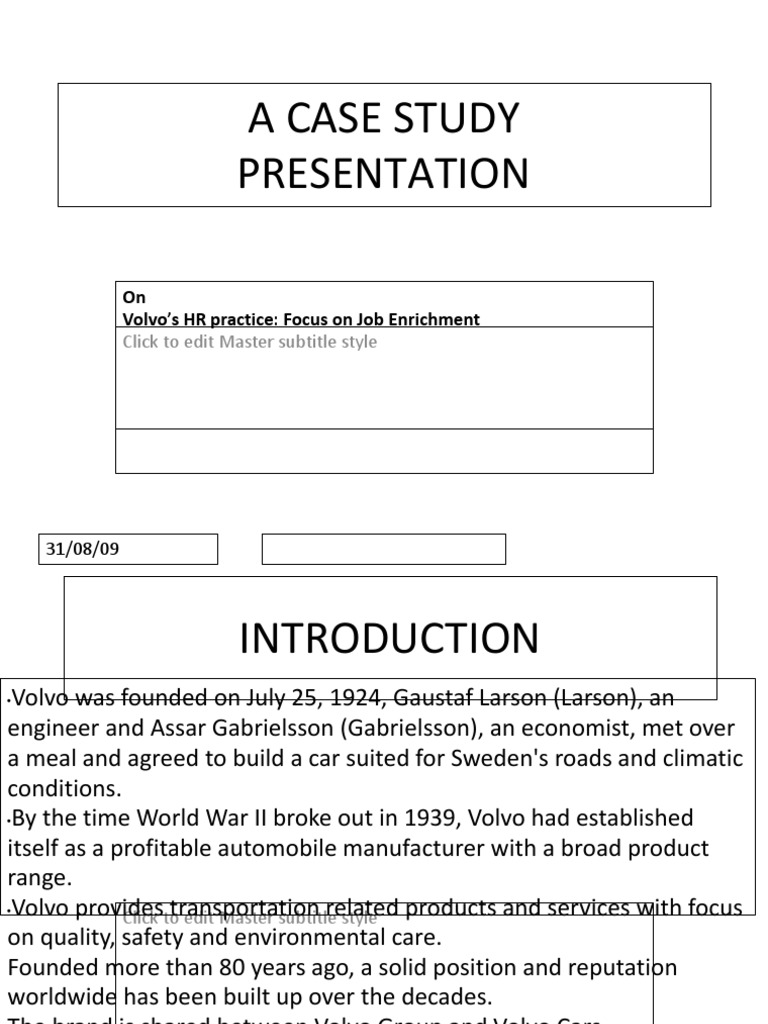 Volvo HRM Case Study | PDF | Sweden | Car