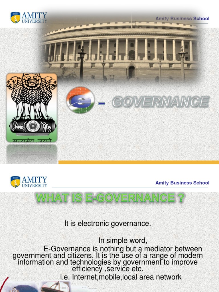An Overview of E-Governance and its Applications in Government to ...