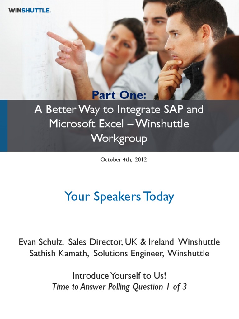 Winshuttle Excel SharePoint SAP 041012 Presentation - SFLB | PDF | Business Process | Web ...