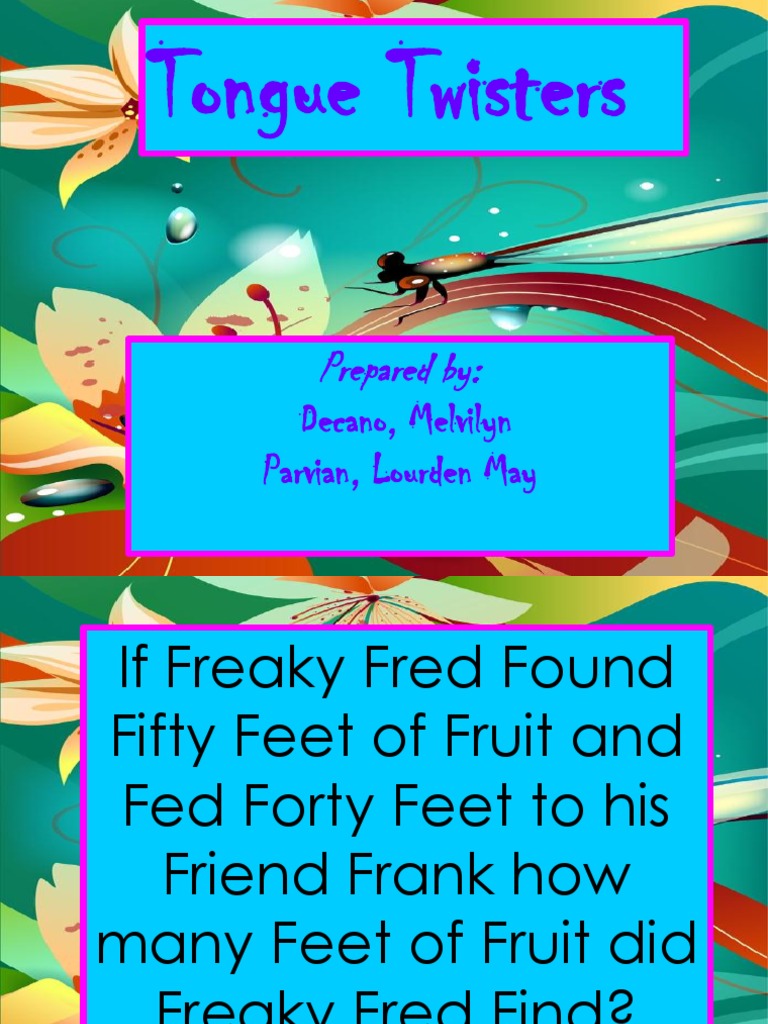 Fun Tongue Twisters Collection | PDF | Sports & Recreation | Art