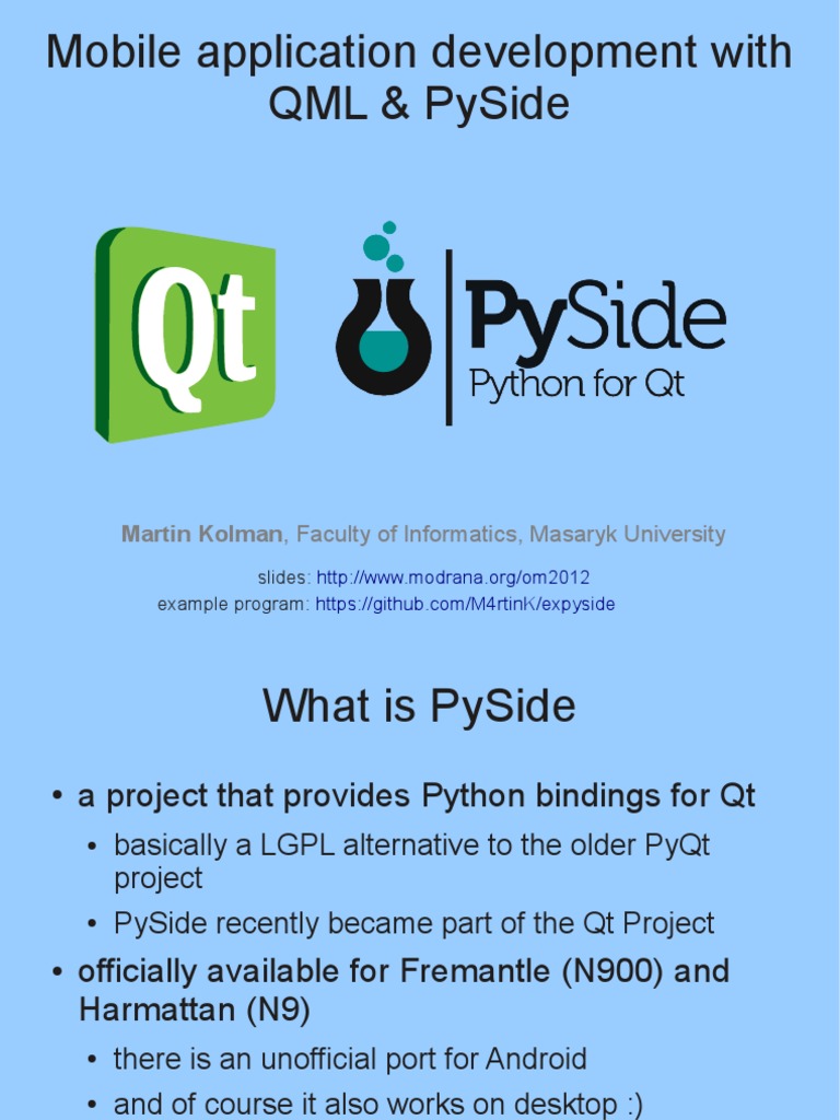 Mobile Application Development With QML | PDF | Graphical User Interfaces | Computer Programming