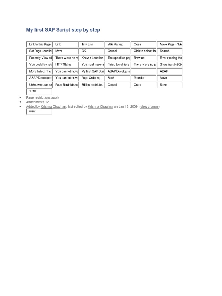 My First SAP Script Step by Step | PDF | Computing | Software
