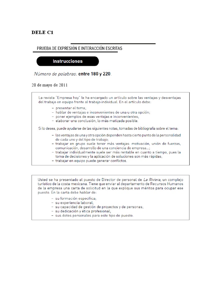 Tarea 2 Dele c1 | PDF