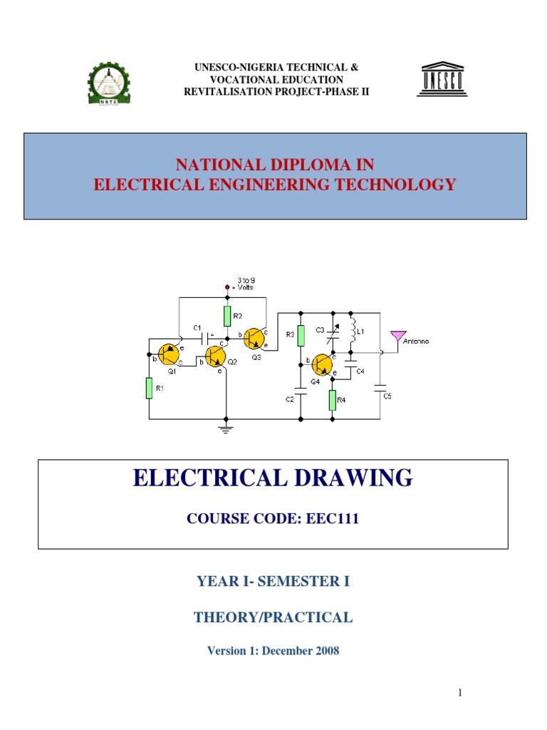 Eec 111-Electrical Drawing | PDF | Electronic Circuits | Electromagnetism