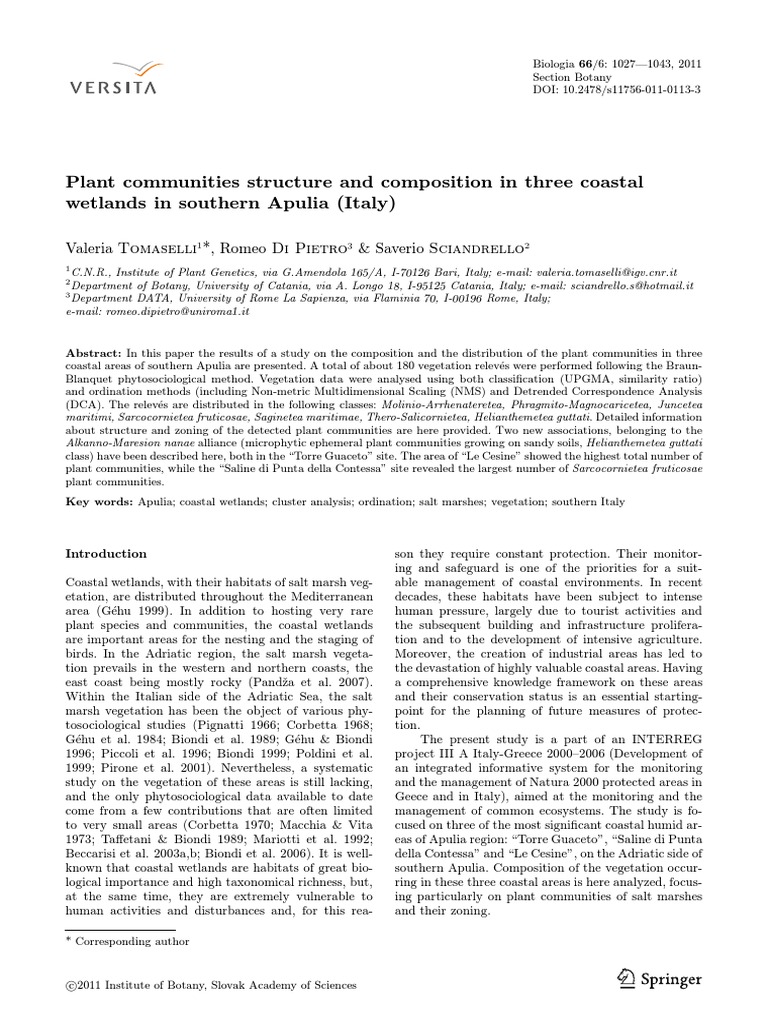 Plant Communities Structure | PDF | Soil | Physical Geography