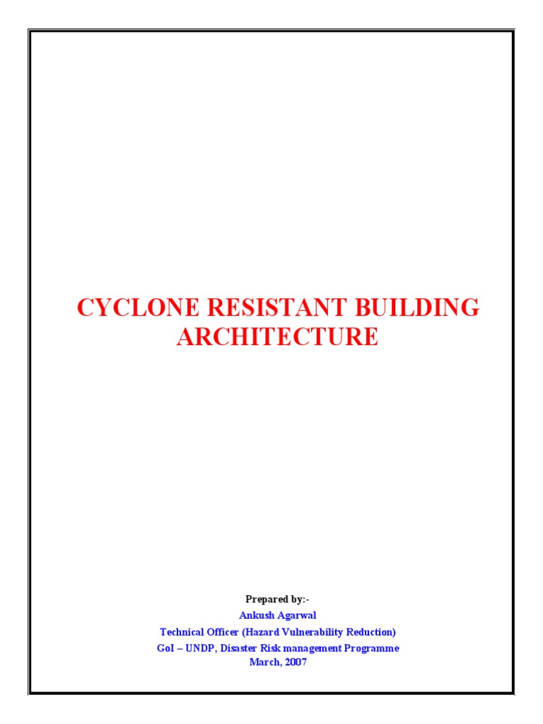 Cyclone Resistant Building Architecture PDF | PDF | Wound | Roof