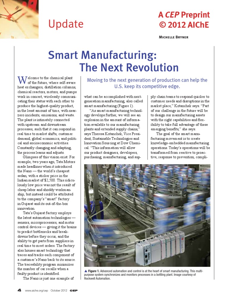 Smart Manufacturing | PDF | Automation | Supply Chain