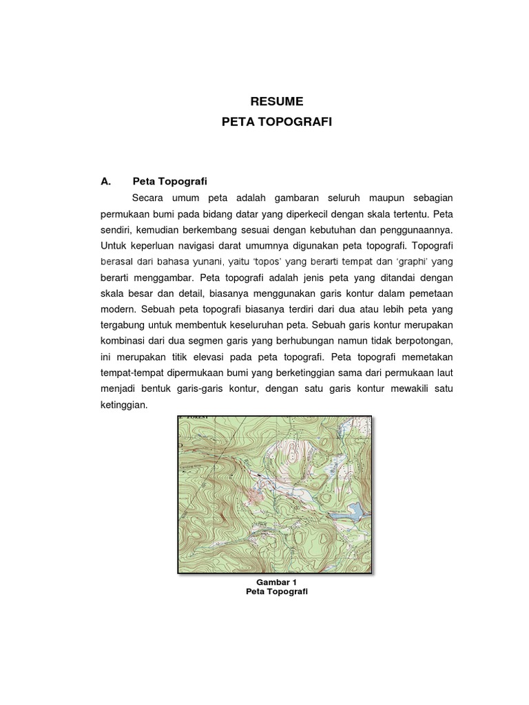 Peta Topografi | PDF