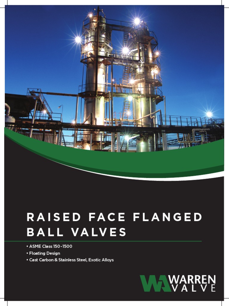 Warren Raised Face Ball Valves Catalog | PDF | Valve | Screw