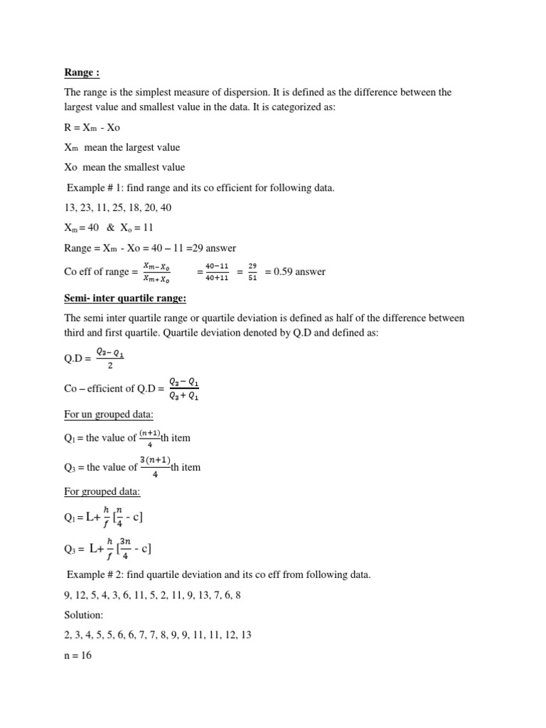Range | PDF | Arithmetic Mean | Median