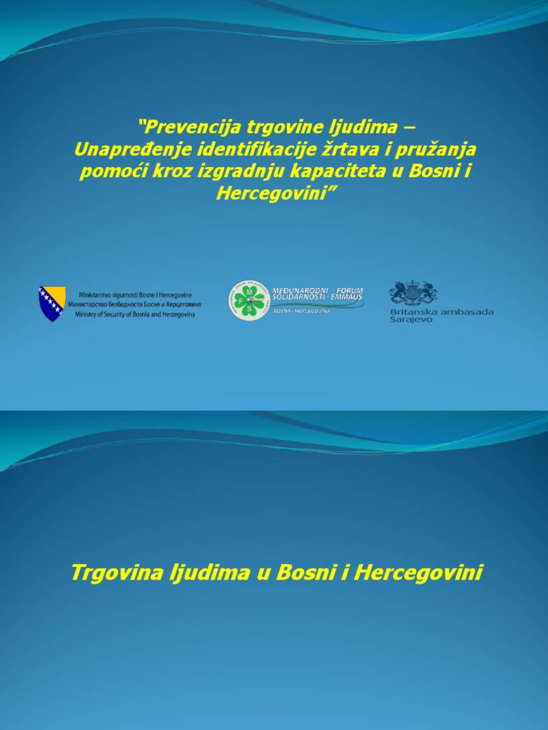 Prezentacija Trgovina Ljudima | PDF
