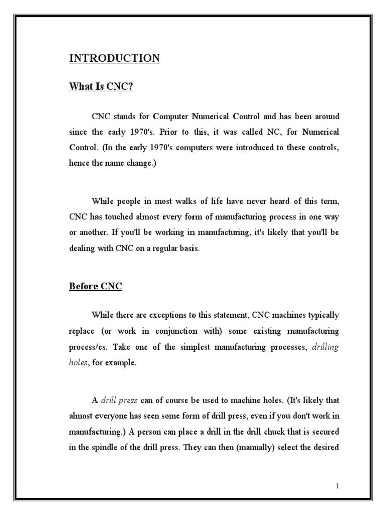What Is CNC?: Control. (In The Early 1970's Computers Were Introduced ...