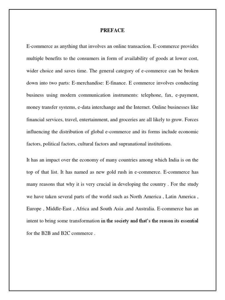 E Commerce Project | PDF