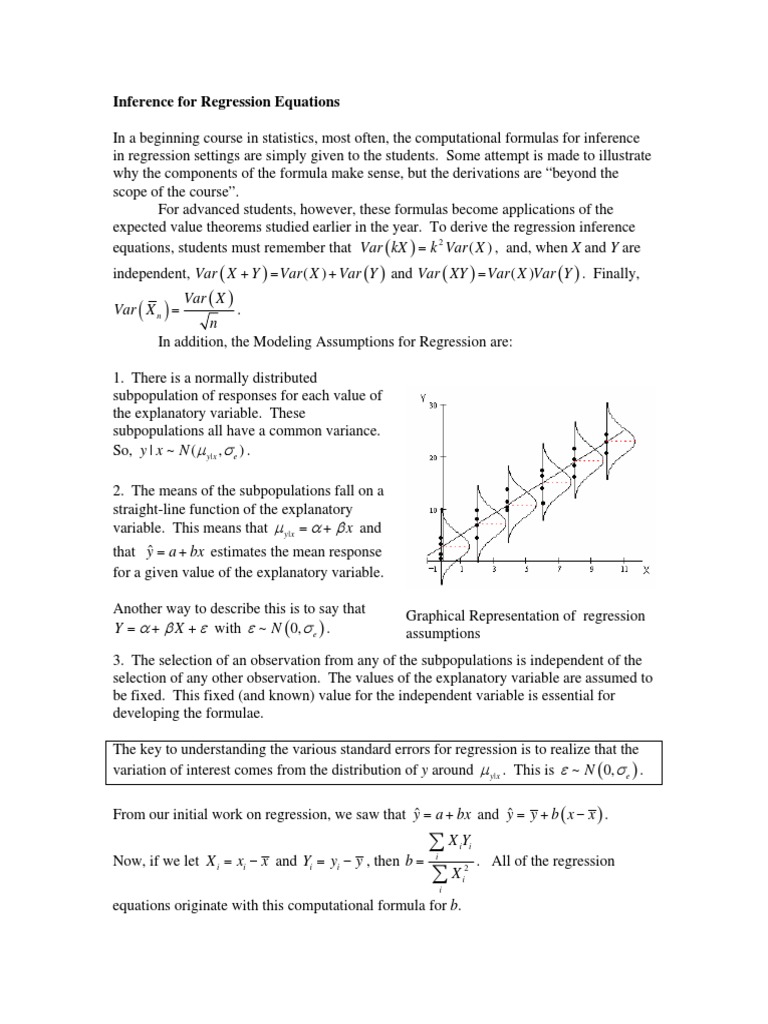 Regression Inference and Standard Errors | PDF | Regression Analysis ...