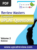Upcat Reviewers With Answer Key | PDF