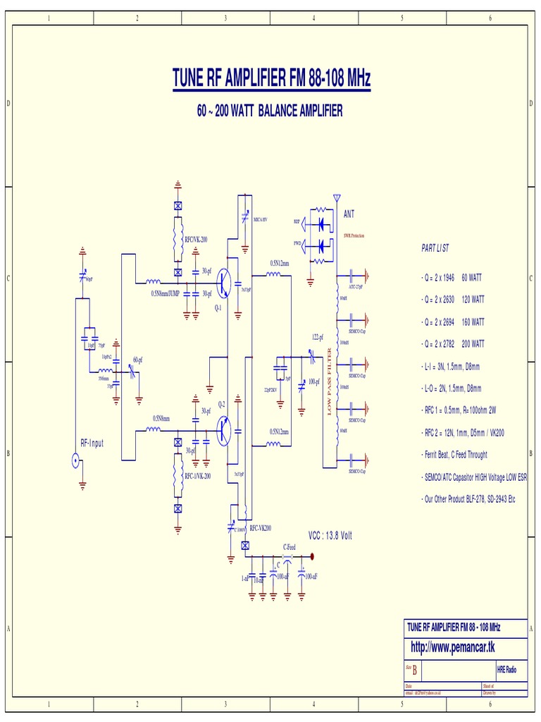 Balanced RF Amplifier Circuit Design | PDF | Technology & Engineering