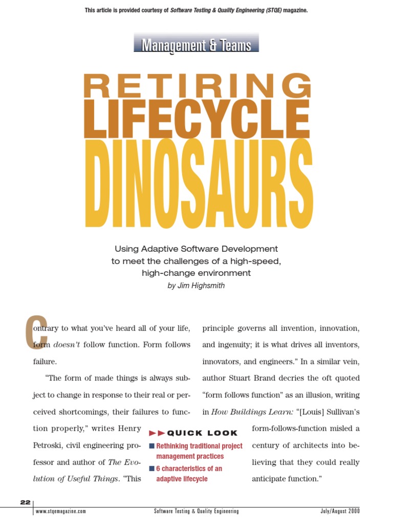 Retiring: Lifecycle | PDF | Software Development Process | Software Testing