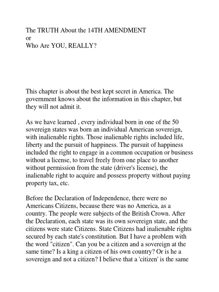 Understanding the 14th Amendment's Impact | PDF | U.S. State | Federal ...