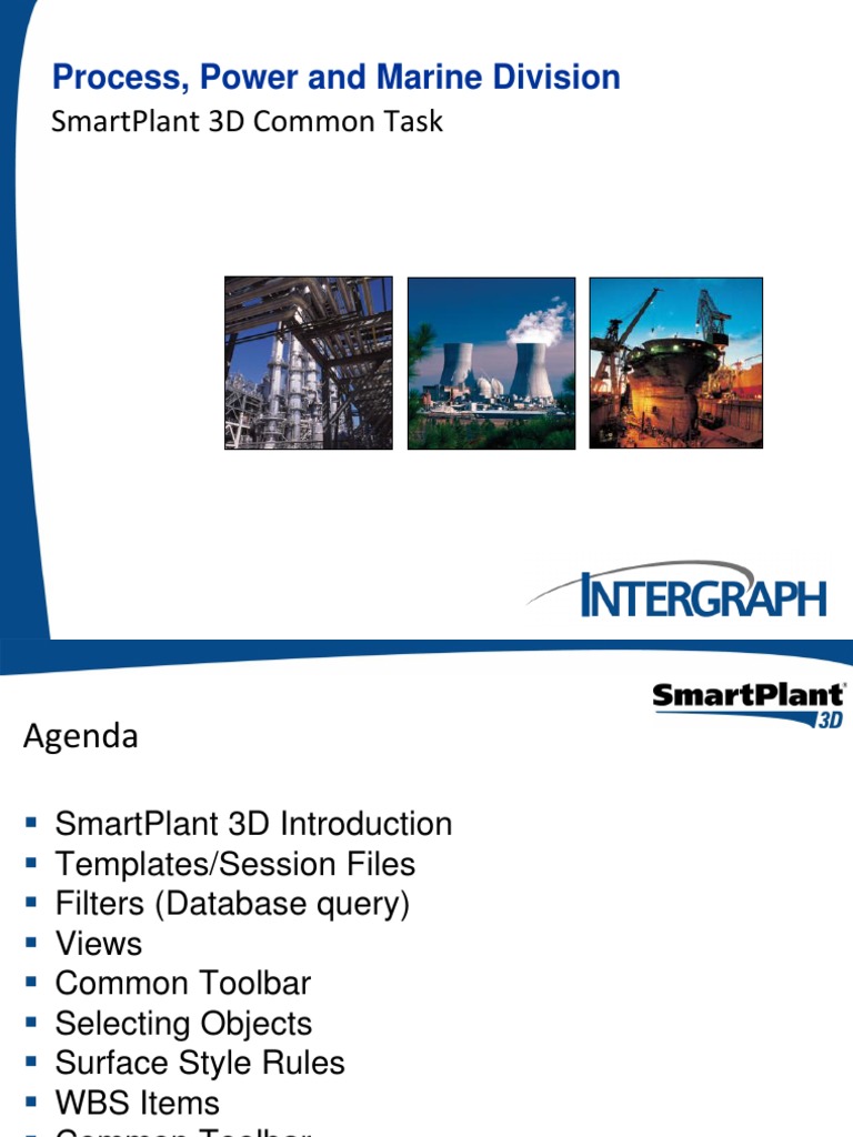 Smartplant 3D Common Task: Process, Power and Marine Division | PDF ...