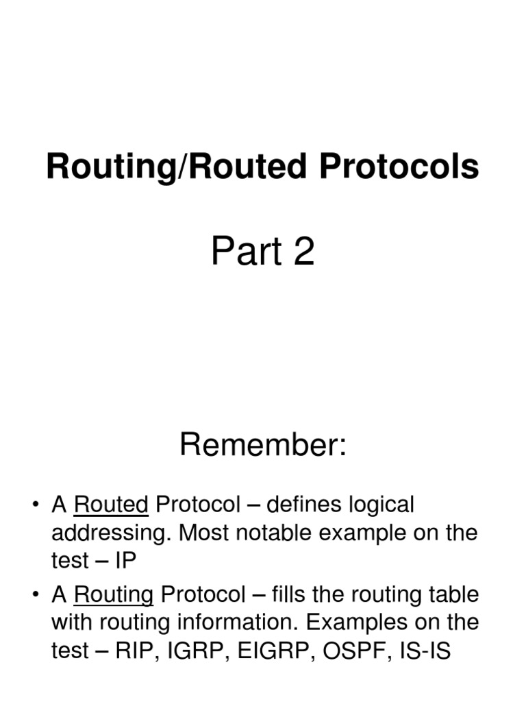 Routing Logic | PDF | Routing | Wide Area Network