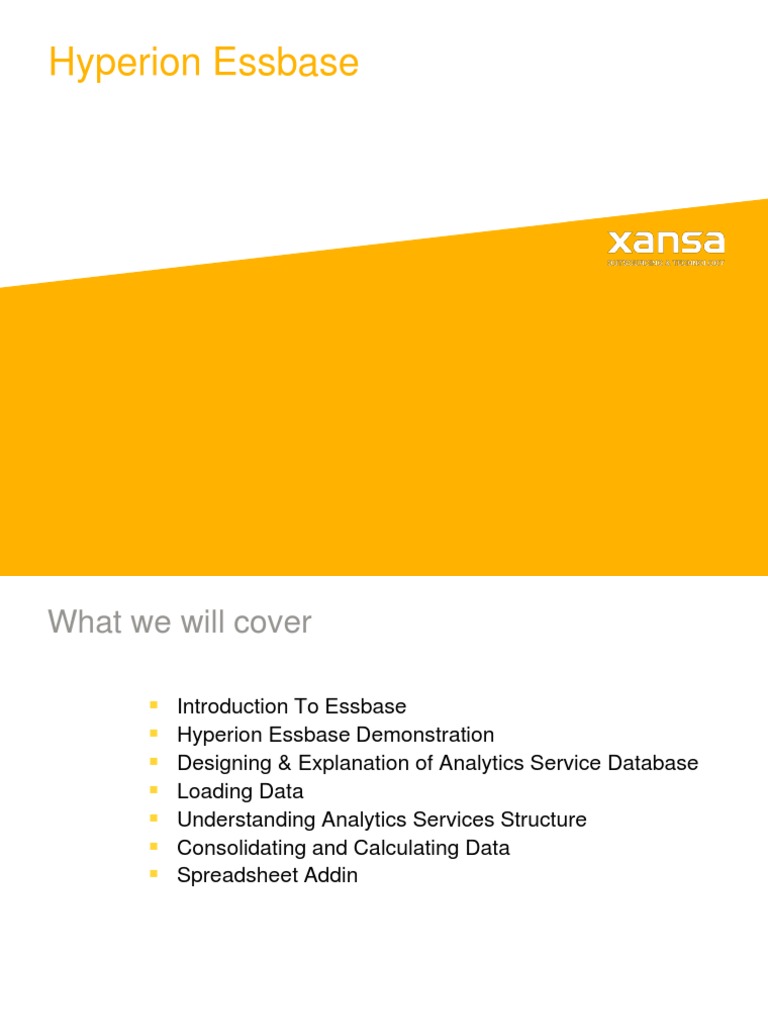 Hyperion Essbase | PDF | Databases | Information Technology Management