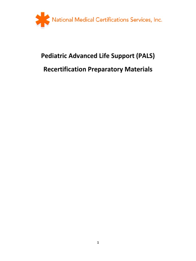 A Comprehensive Guide to Pediatric Advanced Life Support (PALS ...