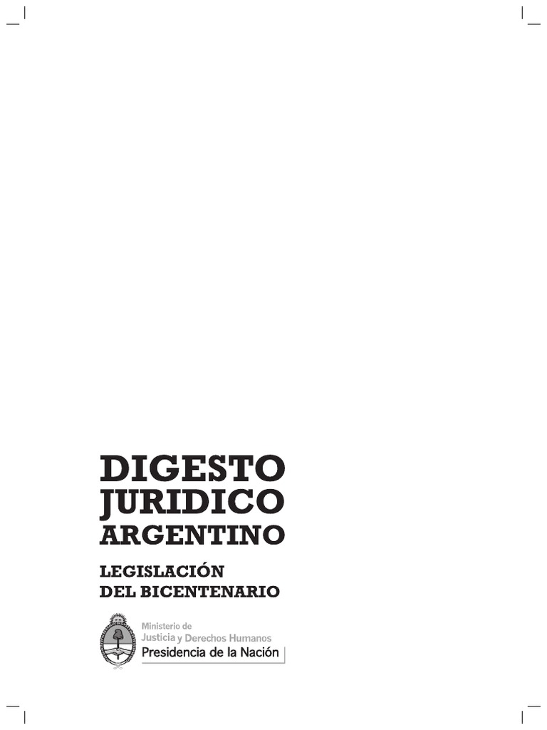 Digesto Jurídico Argentino | Descargar gratis PDF | Buenos Aires ...