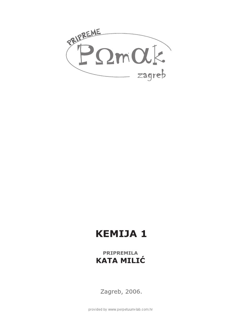 Kemija - Skripta | PDF