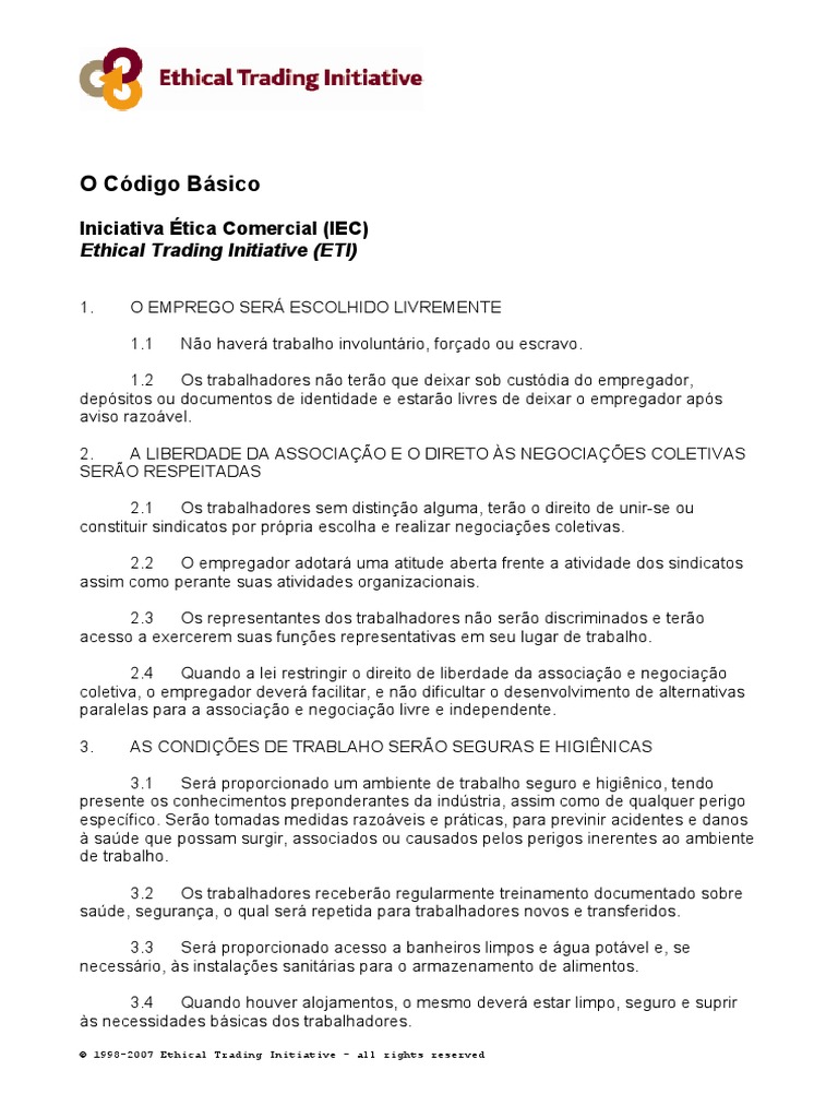 ETI Base Code - Portuguese | PDF | Salário | Hora extra