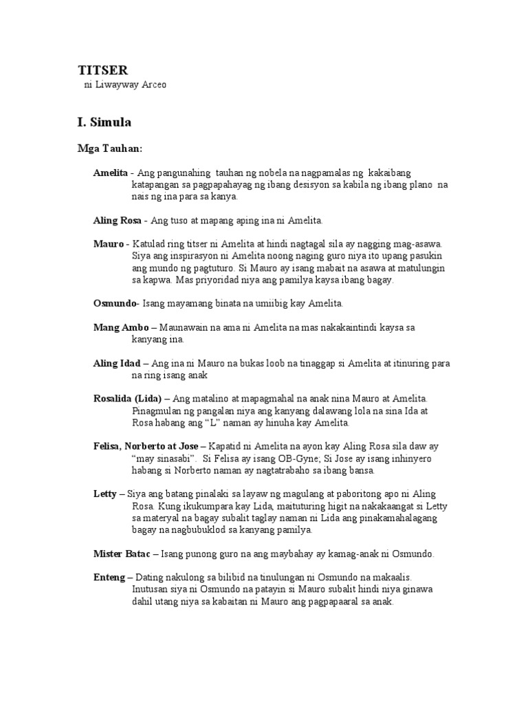 Titser Ni Liwayway Arceo.. | PDF Titser Ni Liwayway Arceo.. | PDF