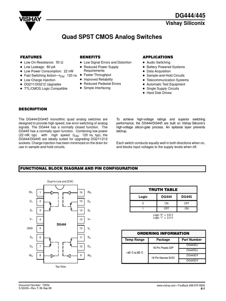 Data Sheet | Cmos | Power Supply