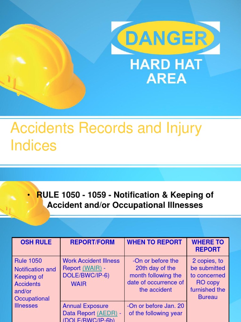 Injury and Accident Records | PDF | Traffic Collision | Death Certificate