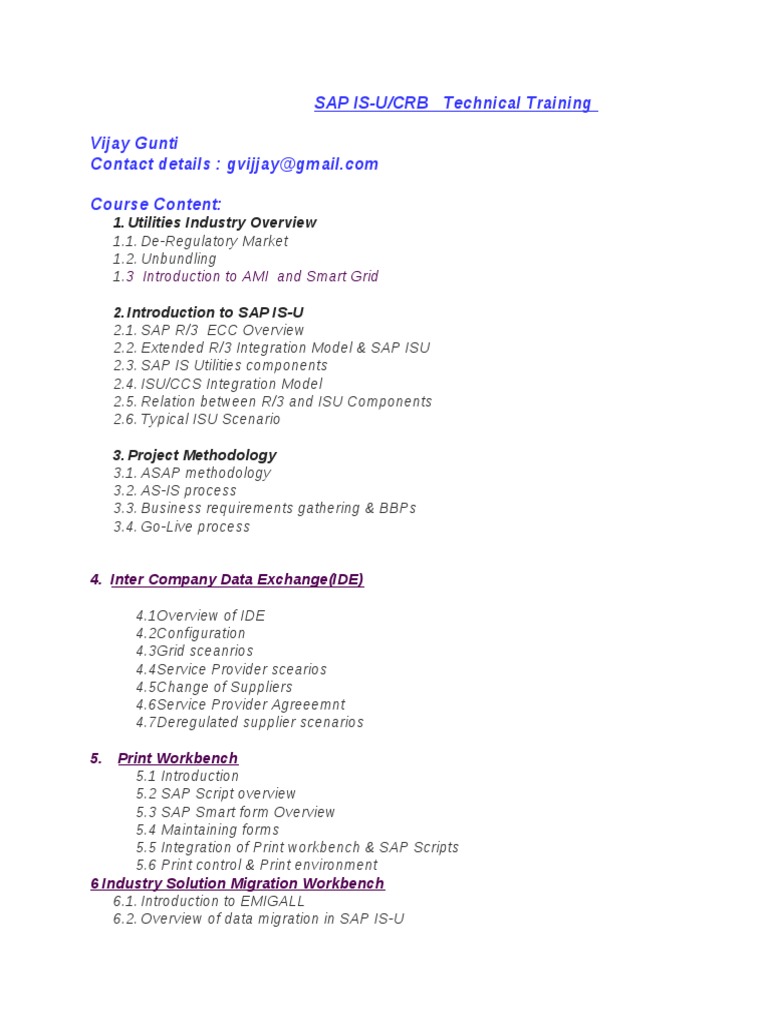 Sap Isu Training Courseisutechnical | PDF