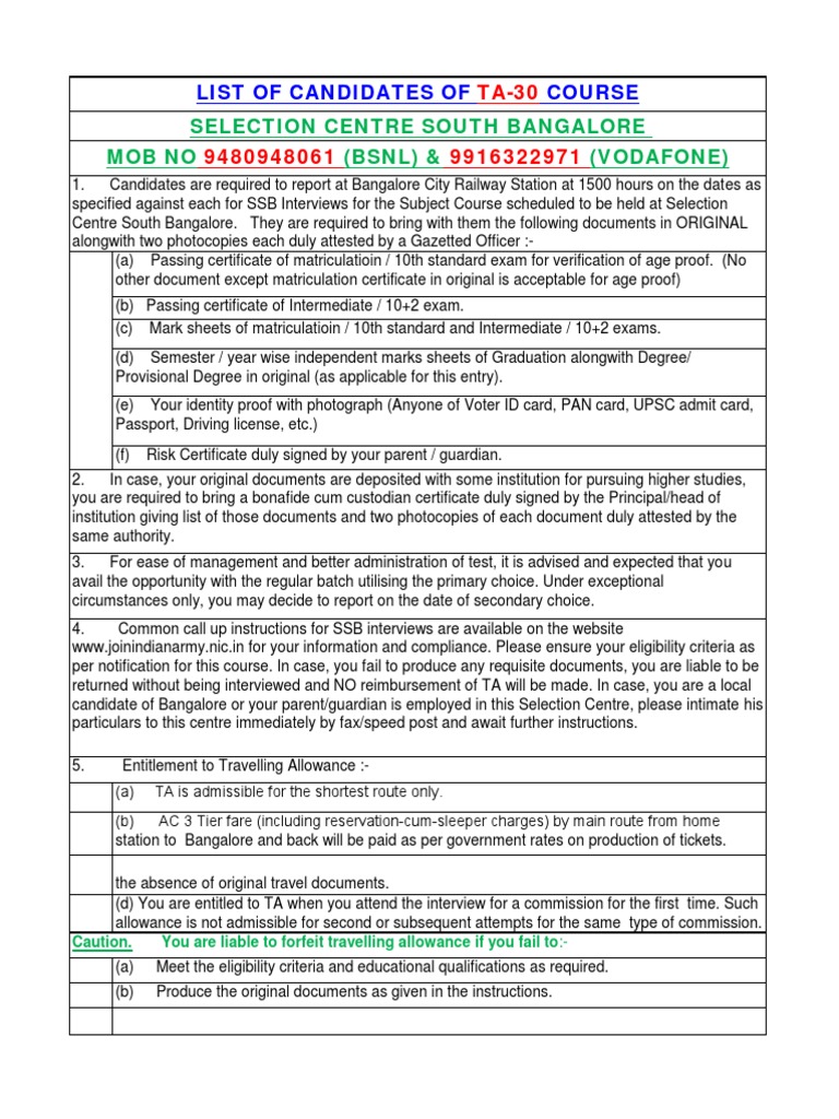 SSB Guide | PDF | Test (Assessment) | Identity Document