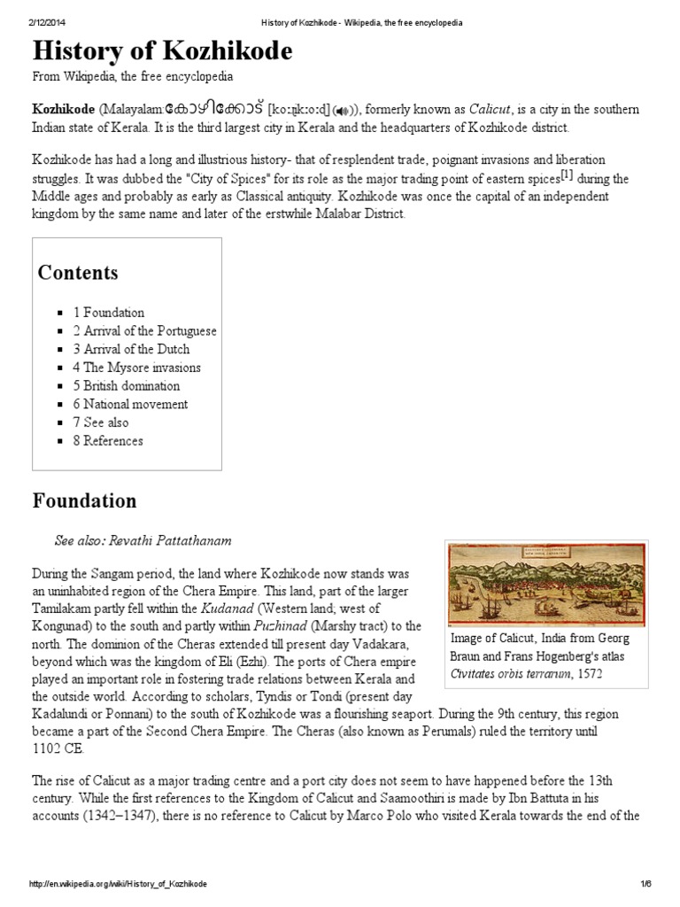 History of Kozhikode: From Calicut to Now | PDF | Kerala | Unrest