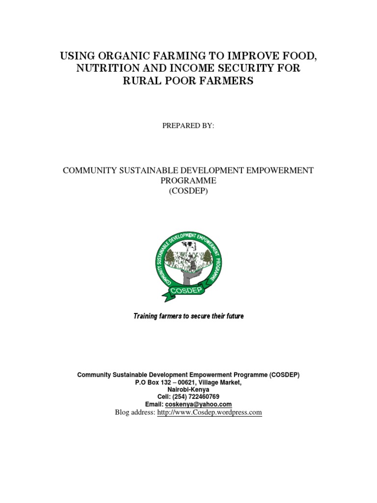 Project Proposal On Organic Farming | PDF | Organic Farming | Agriculture