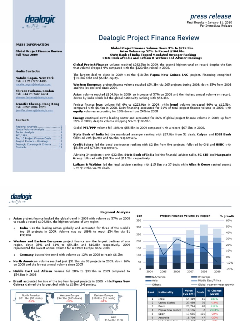 2009 Global Project Finance Review | PDF | Public–Private Partnership ...