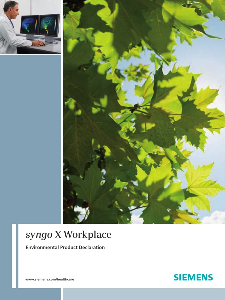 Syngo X Workplace Epd | PDF | Packaging And Labeling | Recycling