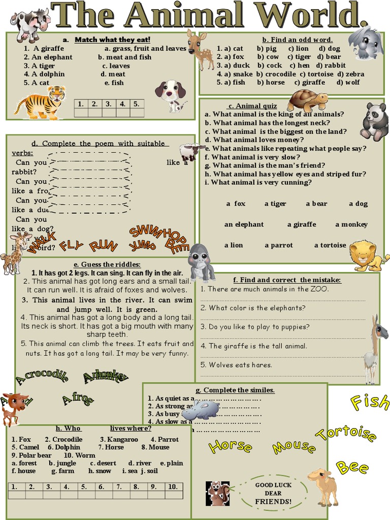 Islcollective Worksheets Elementary A1 Preintermediate A2 Kindergarten ...